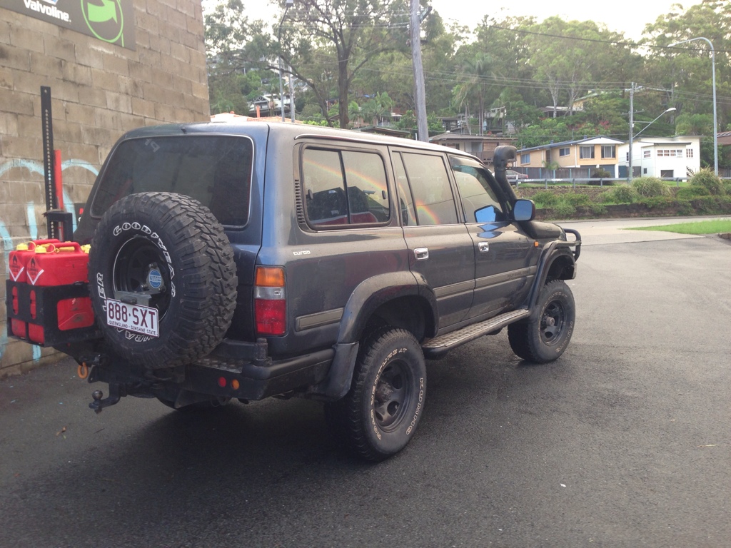 80 series kaymar rear bar tyre carrier and jerry can holder | 4x4Earth