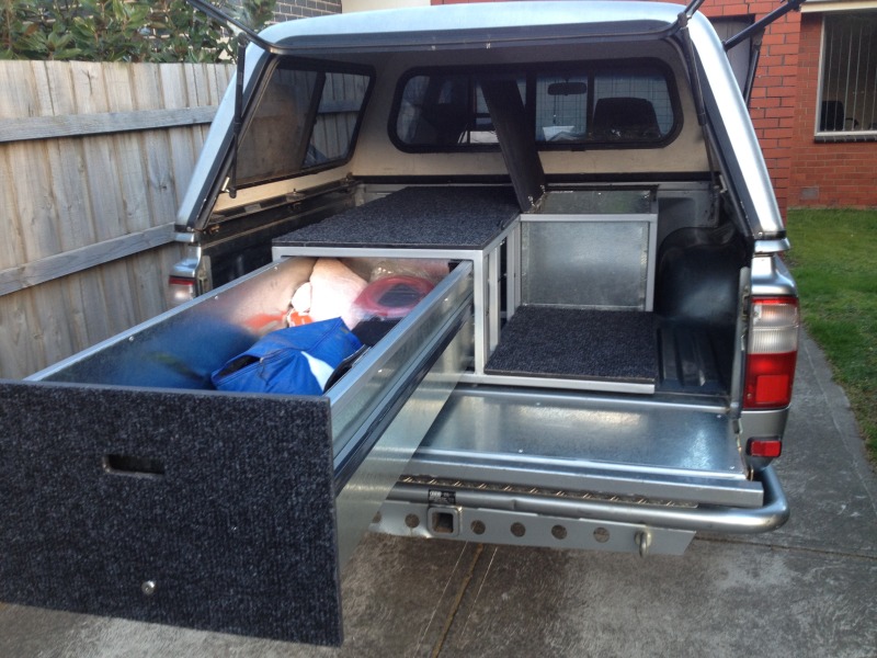 Hilux rear storage setup - Dual Cab | 4x4Earth